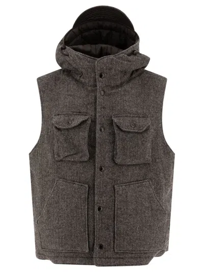 Engineered Garments "field" Vest Jacket In Grey | ModeSens