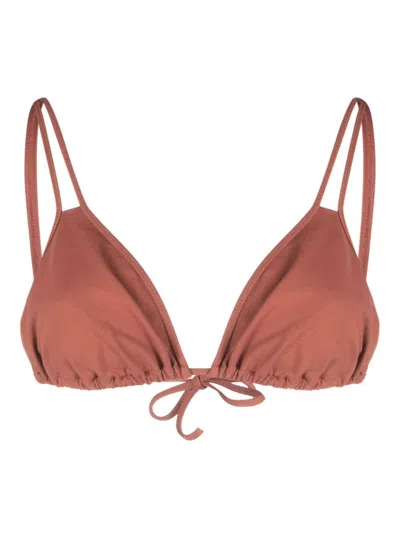 Eres Ficus Triangle Bikini Top In Brown | ModeSens