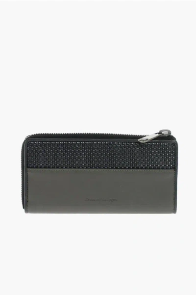 Ermenegildo Zegna Ez Luxury Leather Continental Wallet With Zip Closure ...