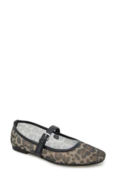 Esprit Nicola Mesh Mary Jane Flat In Leopard | ModeSens