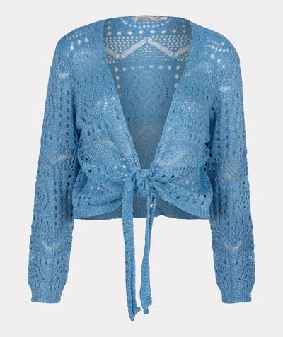 Esqualo Bolero Jacket In Light Blue | ModeSens