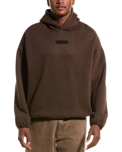 Essentials Logo-appliquéd Cotton-blend Jersey Hoodie In Brown | ModeSens