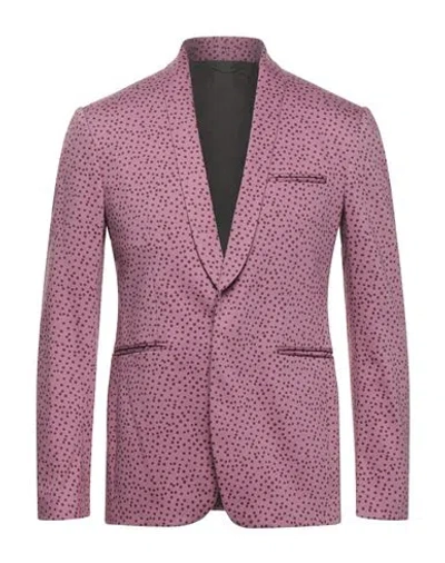 Etro Man Blazer Pink Size 44 Cotton, Elastane | ModeSens