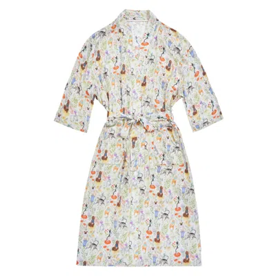 Fable England Women's Catherine Rowe Pet Portraits Long Kimono ...