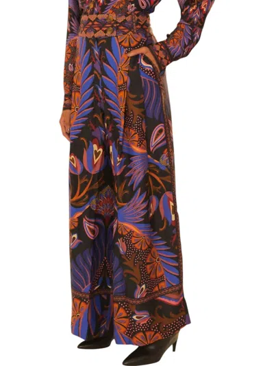 Farm Rio Heart Forest Wide Leg Pants In Multi Color | ModeSens