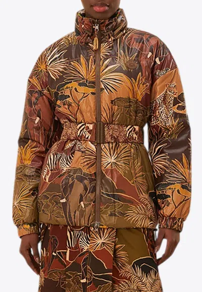 Farm Rio Savana Dream Reversible Puffer Jacket In Multicolor | ModeSens