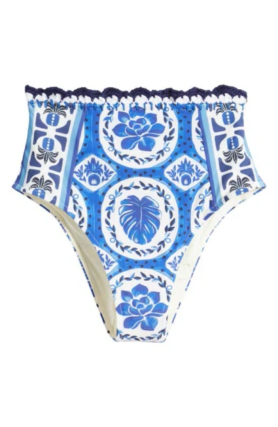 Farm Rio Tile Dream Bikini Bottoms In Tile Dream Multicolor | ModeSens