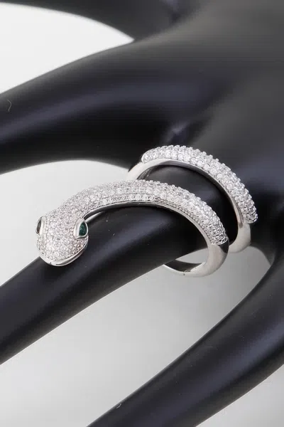 Fashnzfab Women's Jeweled Snake Wrap Around Ring In Multi | ModeSens