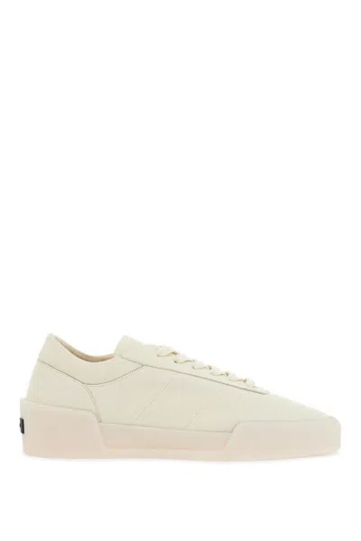 Fear Of God Beige Leather Low Minimalist Aerobic Sneakers | ModeSens
