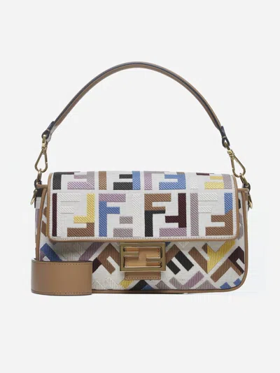 Fendi Baguette Ff Jacquard Bag | ModeSens