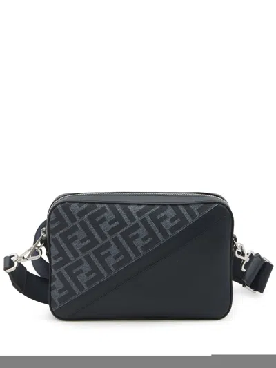 Fendi Diagonal Messenger Bag In Blue | ModeSens