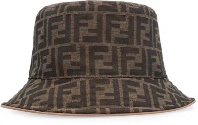 Fendi Bucket Hat In Brown | ModeSens