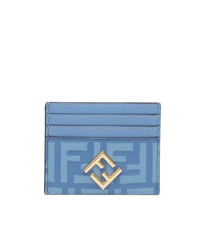 Fendi Ff Diamonds Card Case In Blue | ModeSens