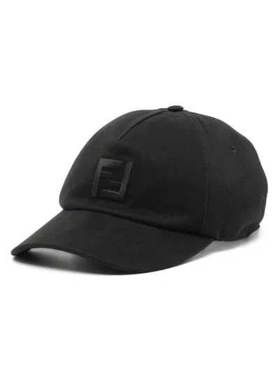 Fendi Ff-motif Baseball Cap In Black | ModeSens