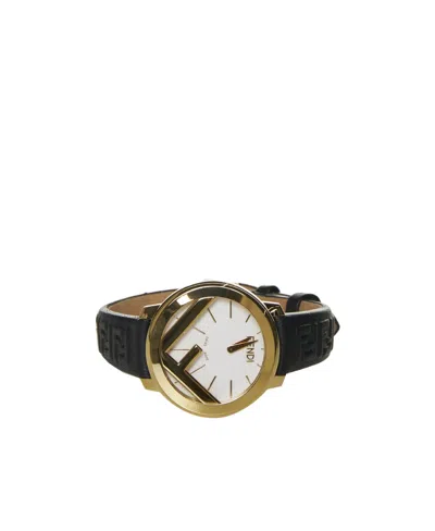 Fendi Ff Motif Watch In Black | ModeSens