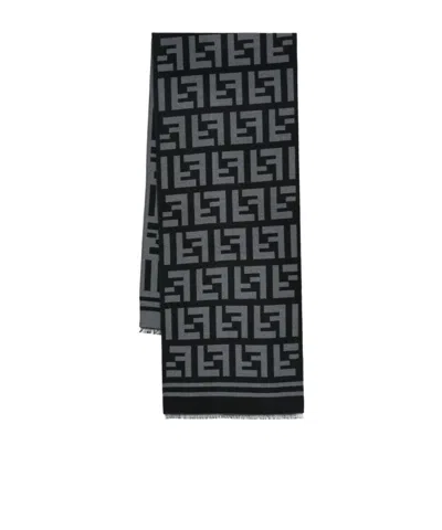Fendi Ff Pattern Scarf In Black | ModeSens