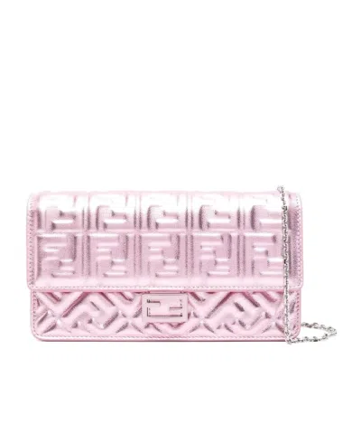 Fendi Flip Shoulder Bag In Pink | ModeSens