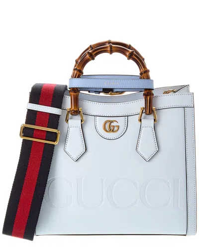 Fendi Gucci Diana Small Leather Tote In Blue | ModeSens