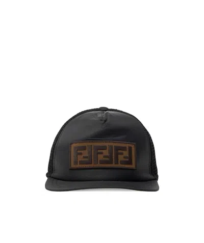 Fendi Logo Baseball Cap In Black | ModeSens