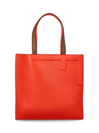 Fendi Logo Embossed Open Top Tote Bag In Multi | ModeSens