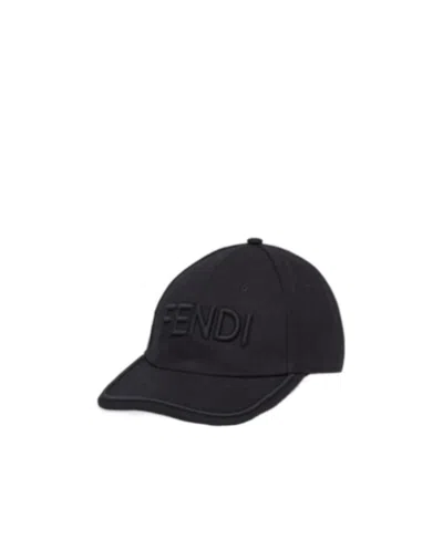 Fendi Logo-embroidered Baseball Cap In Black | ModeSens