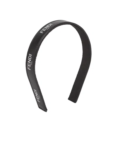 Fendi Logo Headband In Black | ModeSens