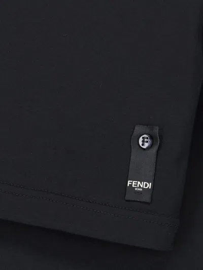 Fendi Logo T-shirt In Black | ModeSens