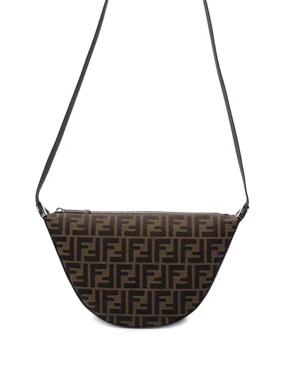 Fendi Melon Jacquard` Messenger Bag In Brown | ModeSens