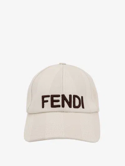 Fendi Women Beige Hats In Cream | ModeSens