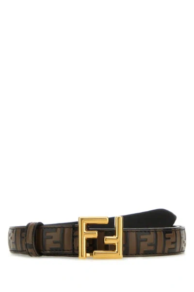 Fendi Women Printed Ff Leather Belt In Multicolor | ModeSens
