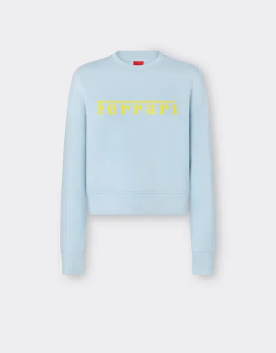 Ferrari Kids' Jumper With Contrast Maxi Lettering In Black | ModeSens