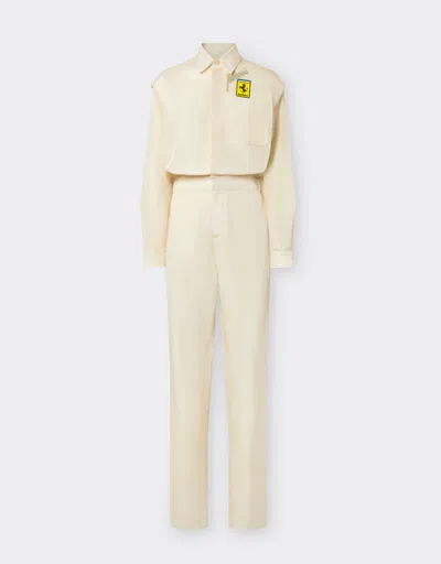 Ferrari Miami Collection Suit In Recycled Nylon In Ivory | ModeSens