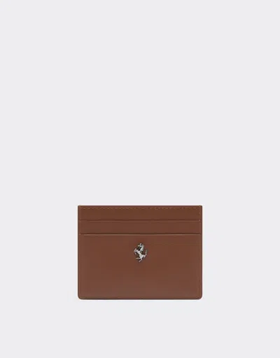 Ferrari Second Life Leather Card Case In Hide | ModeSens