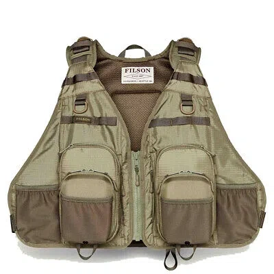 Pre-owned Filson Fishing Guide Vest Vintage Olive | ModeSens
