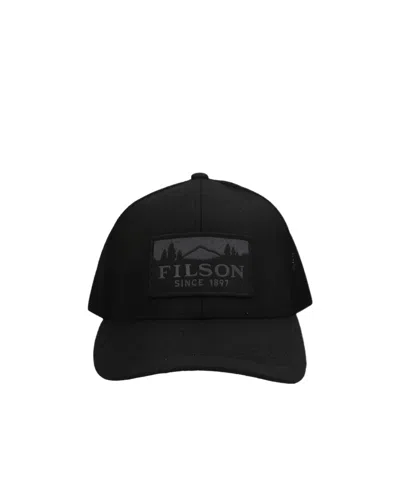 Filson Logo Hat In Black | ModeSens