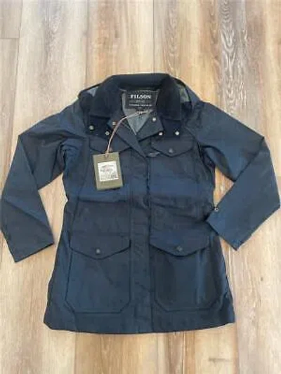 Pre-owned Filson Mooncroft Waxed Cotton Canvas Jacket Smoke Black Women ...