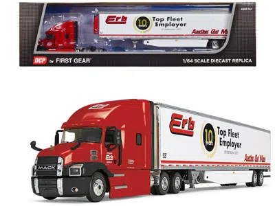 First Gear Mack Anthem Sleeper Cab Red With Utility Ribbed Sided ...