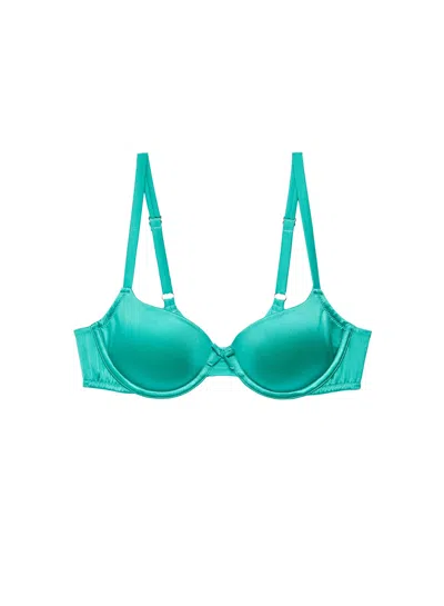 Fleur Du Mal Seamless Luxe Balconette Bra In Sea Glass | ModeSens