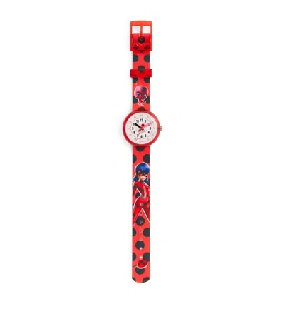 Flik Flak Kids' Miraculous Ladybug Watch In Red | ModeSens