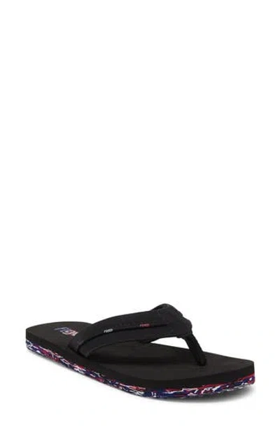 Flojos Kona Flip Flop In Black/usa | ModeSens