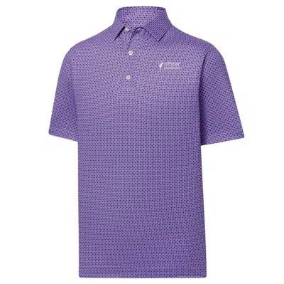 Footjoy Purple Valspar Championship Dot Geo Print Polo | ModeSens