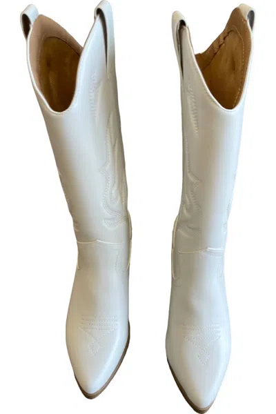Fortune Dynamic Women's Orville Tall Cowboy Boots In White | ModeSens