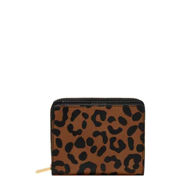 Fossil Women's Logan Rfid Printed Mini Multifunction In Brown | ModeSens