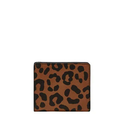Fossil Women's Logan Rfid Printed Small Bifold In Brown | ModeSens