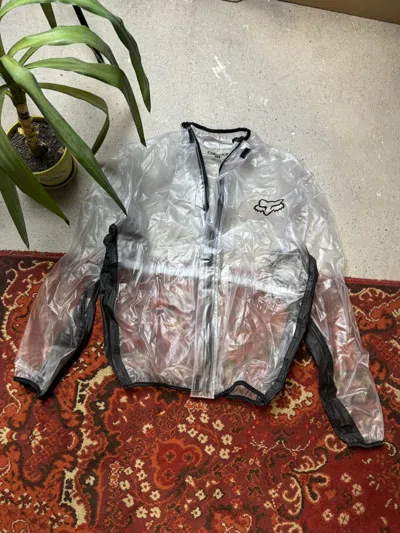 Pre-owned Fox Racing X Vintage Y2k Fox Racing See Through Waterproof ...