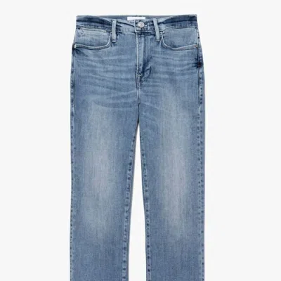 Frame Le High Straight In Light-blue Wash | ModeSens