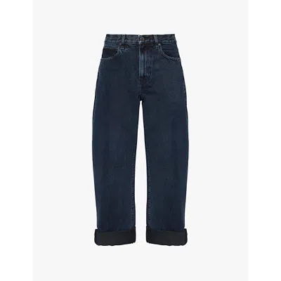 Frame Womens Dorado Baggy Bubble Barrel-leg High-rise Jeans | ModeSens