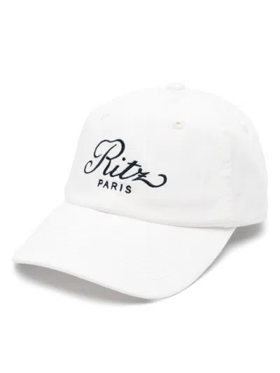 Frame X Ritz Paris Cotton Baseball Cap In White | ModeSens