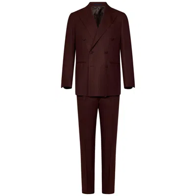 Franzese Collection Franzese Napoli Gianni Agnelli Model Suit In Purple ...