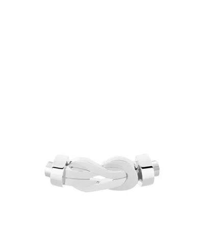 Fred Logo Buckle In White | ModeSens